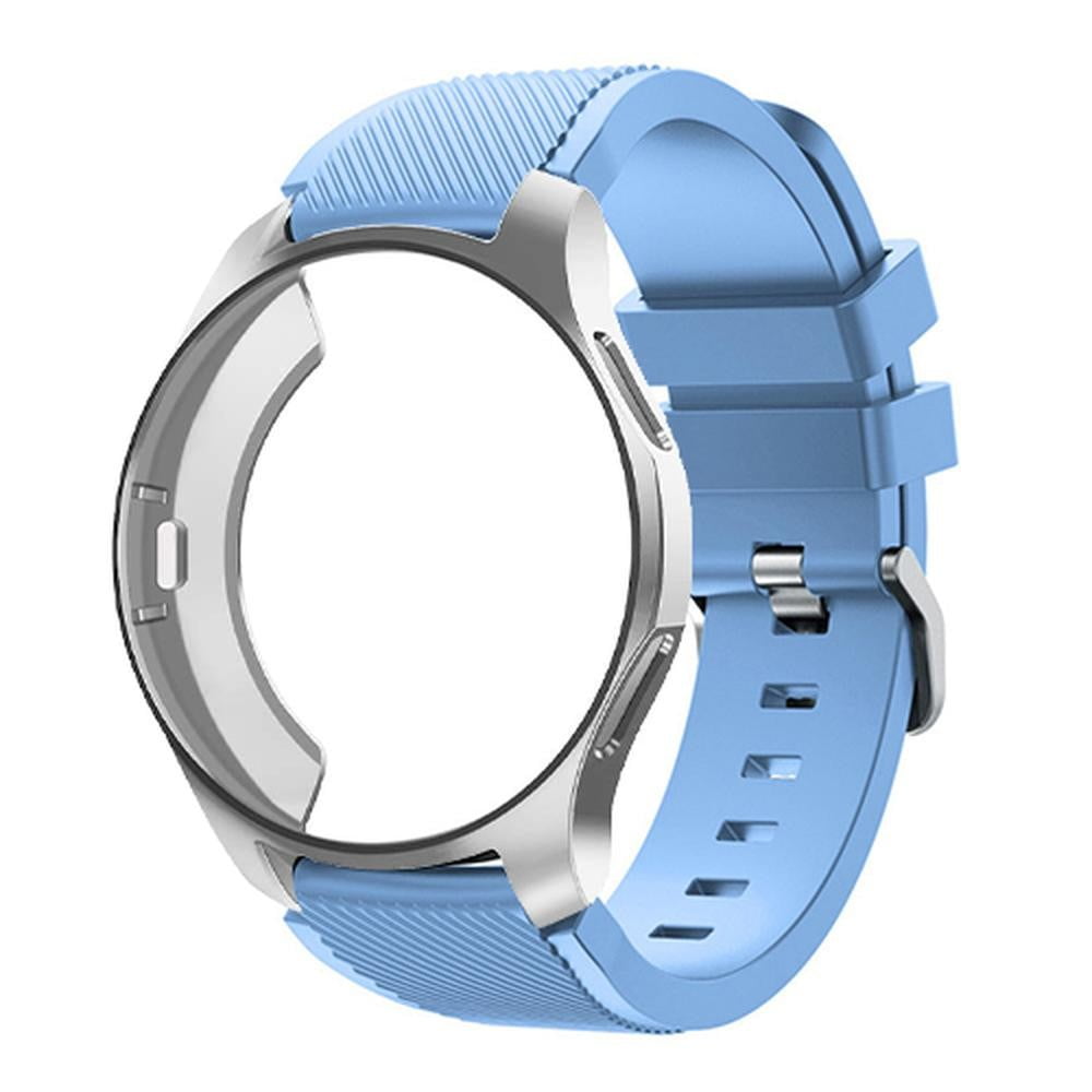 ALMNVO Silicone Band and Case for Samsung Galaxy Watch 4 46mm 42mm/Gear ...