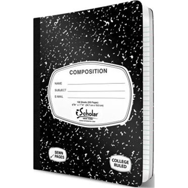 Notebooks College Ruled: Marble Composition Notebook College Ruled: Red ...