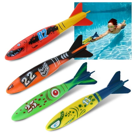 Greensen 4pcs Swimming Pool Toys Mine Shape Diving Toys Underwater Fun ...