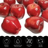 Tripumer 10 Pcs Plastic Artificial Red apple Lifelike Red apple ...