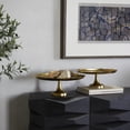 CosmoLiving Gold Aluminum Decorative Stand - 16 x 6 Base - Walmart.com