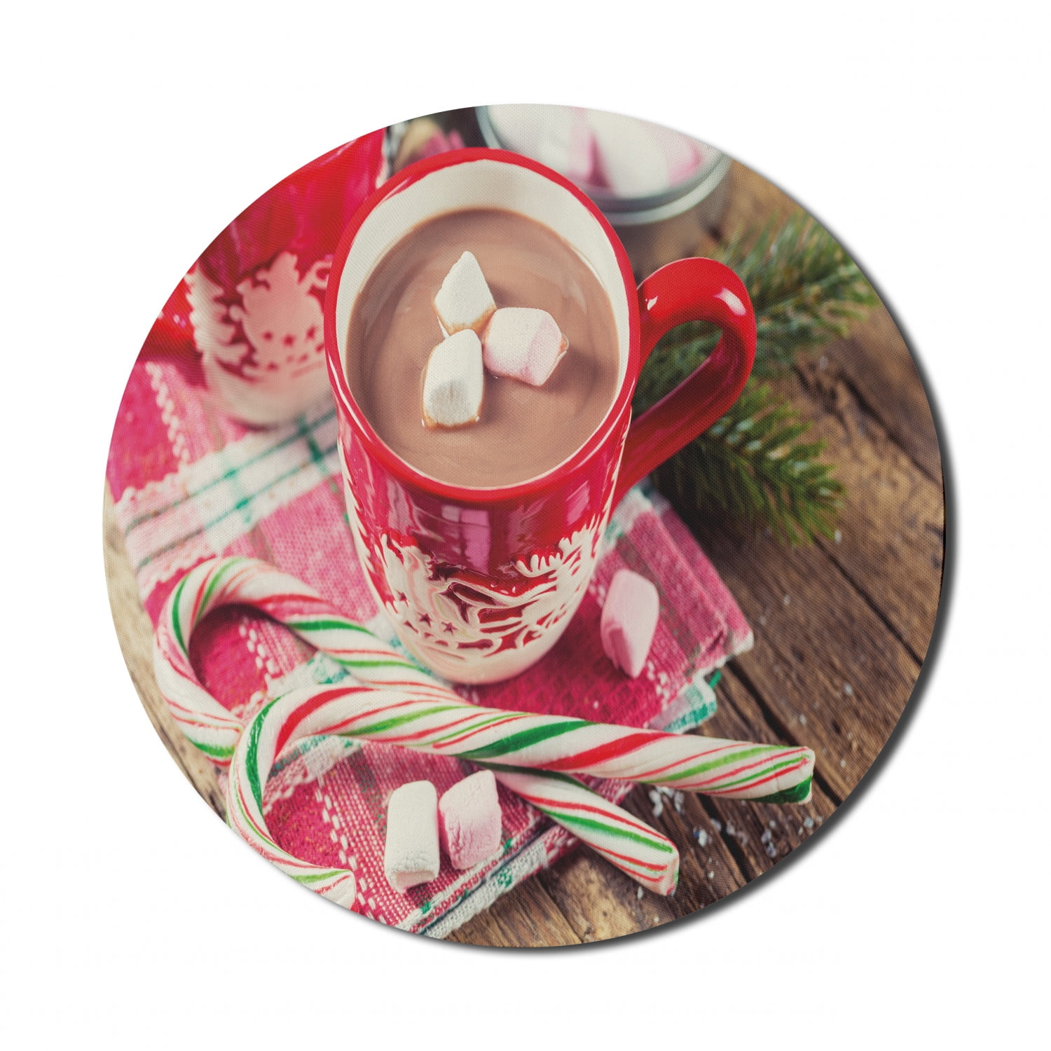 Christmas Mouse Pad for Computers, Blurred Backdrop Photo of Hot ...