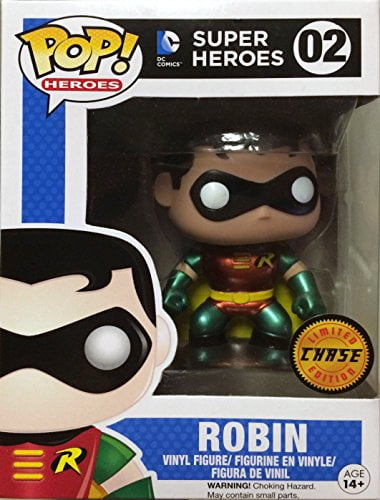Robin Metallic Chase DC Funko Pop! Heroes #02 - Walmart.com