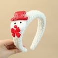 Christmas Hair Band Cartoon Cute Hair Accessories Santa Snow Head Band ...