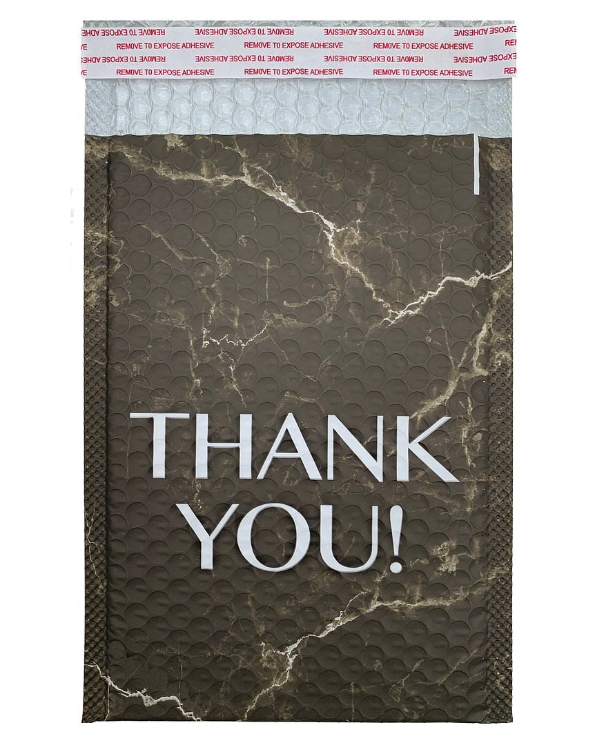 Great Papers! Mailer Padded Bubble, Kraft Thank You Marble, 6" x 9 ...