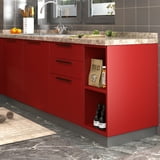 Ababoorty Red Contact Paper for Cabinets 80"X15.8" Red Wall Paper Roll ...