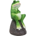 Ebros Garden Yard Outdoor Decor: Hop Off! Feisty Toad Frog Statue on ...