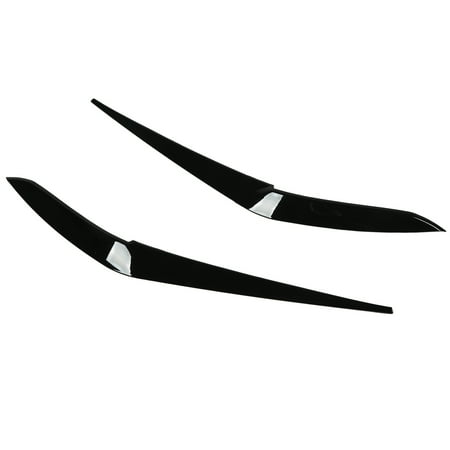Front Headlight Eyebrow,1 Pair Front Headlight Headlight Eyebrow Cover ...