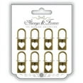 Craft Consortium Always & Forever Metal Padlocks 8/Pkg-Large, Pk 3 ...