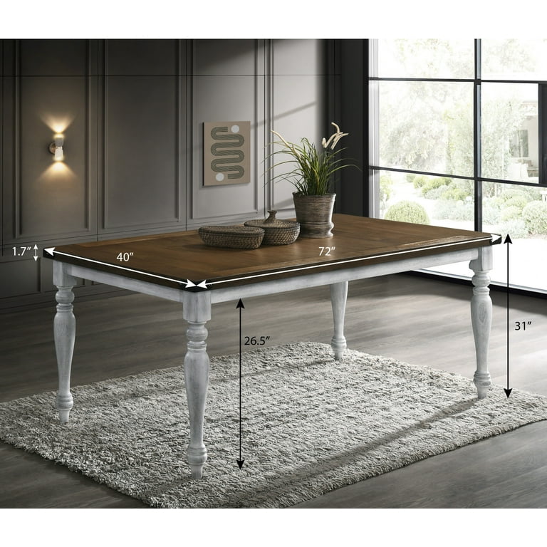 Rustic white dining table set store