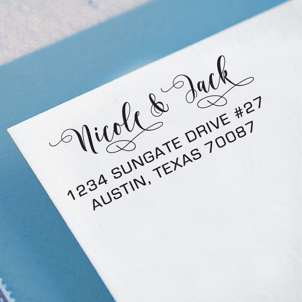 Self Inking Custom Return Address Stamp Personalized Rubber Stamp ...