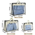 Kusmil 9 Pack Dustproof Handbag Storage Bags, Clear Purse Organizer for ...