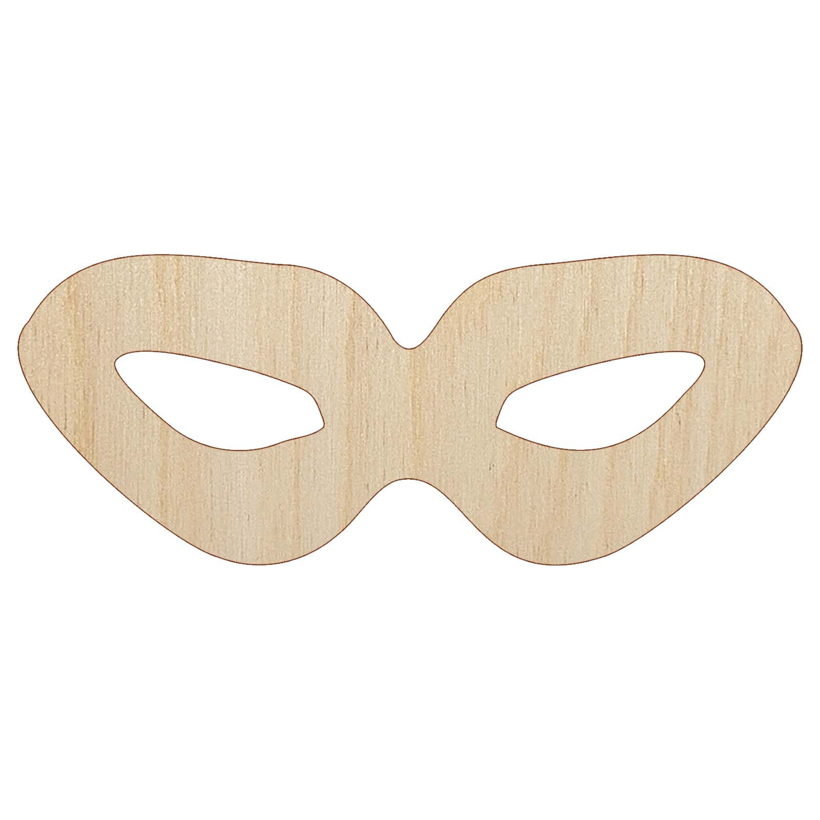 Thief Mask Crime Icon Wood Shape Unfinished Piece Cutout Craft DIY ...