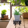 XIBUFE 2026 New 2Pcs Wooden Plant Stands Oriental Style Indoor ...