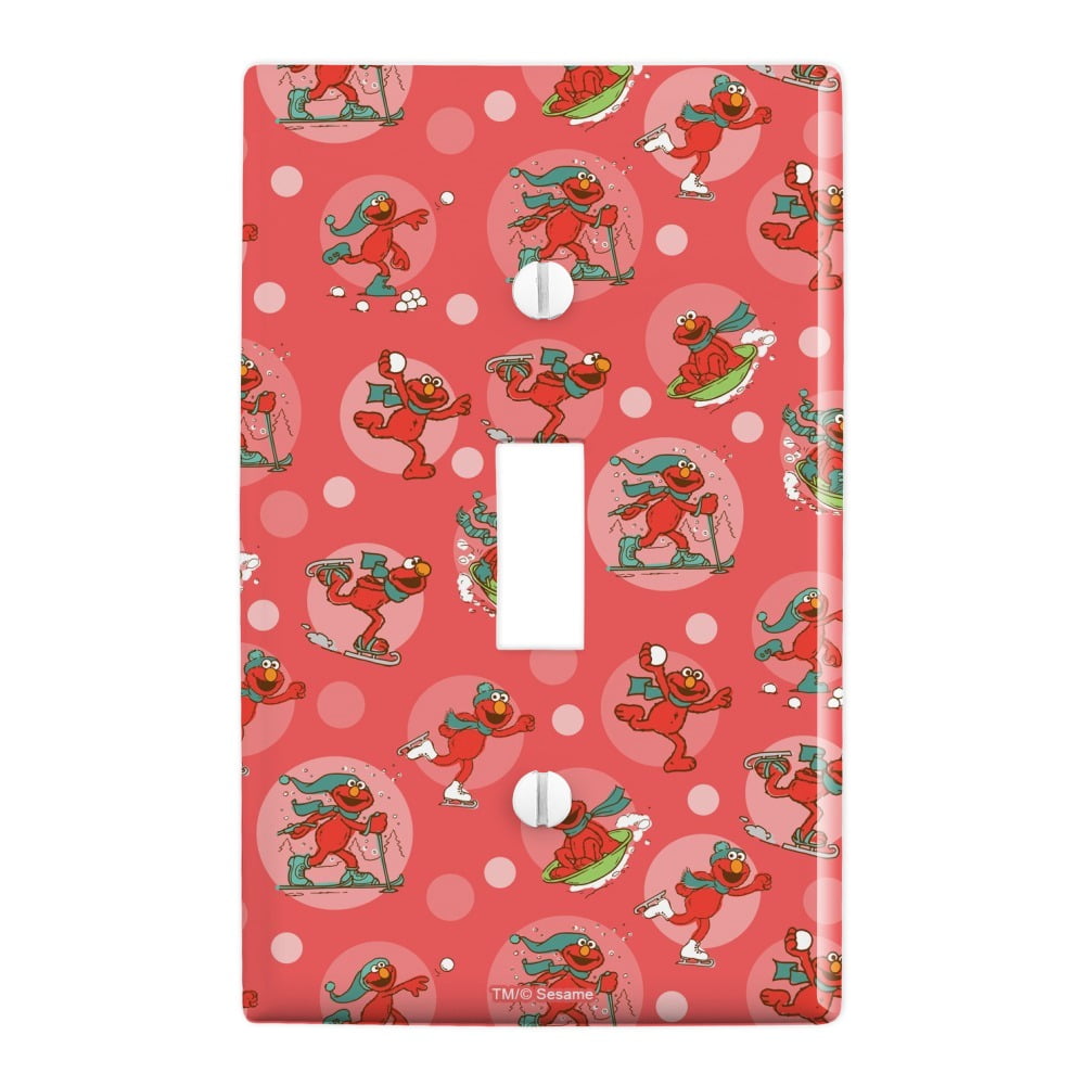 Sesame Street Holiday Elmo Pattern Plastic Wall Decor Toggle Light ...