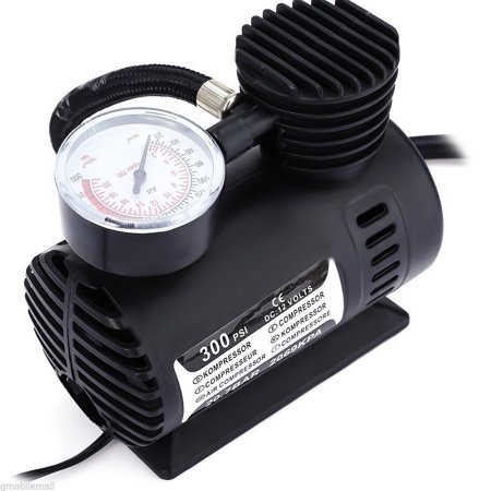 Mini DC 12V Electric Car Inflatable Air Pumps Compressor 300 PSI with ...