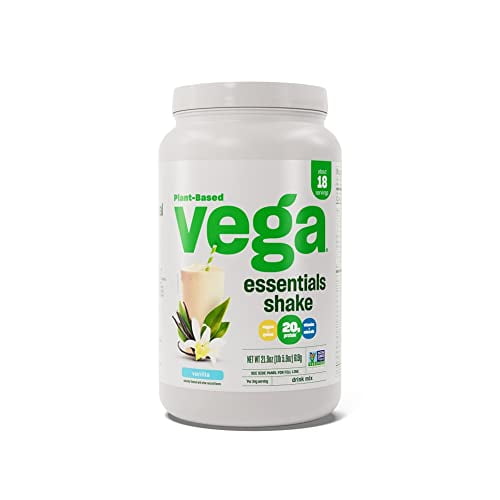 Vega Essentials Proteína en polvo a base de plantas, vainilla, vegana ...