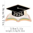 2026 Year Themed Enameled Brooch Safety Badge Pin Symbolizing Knowledge ...