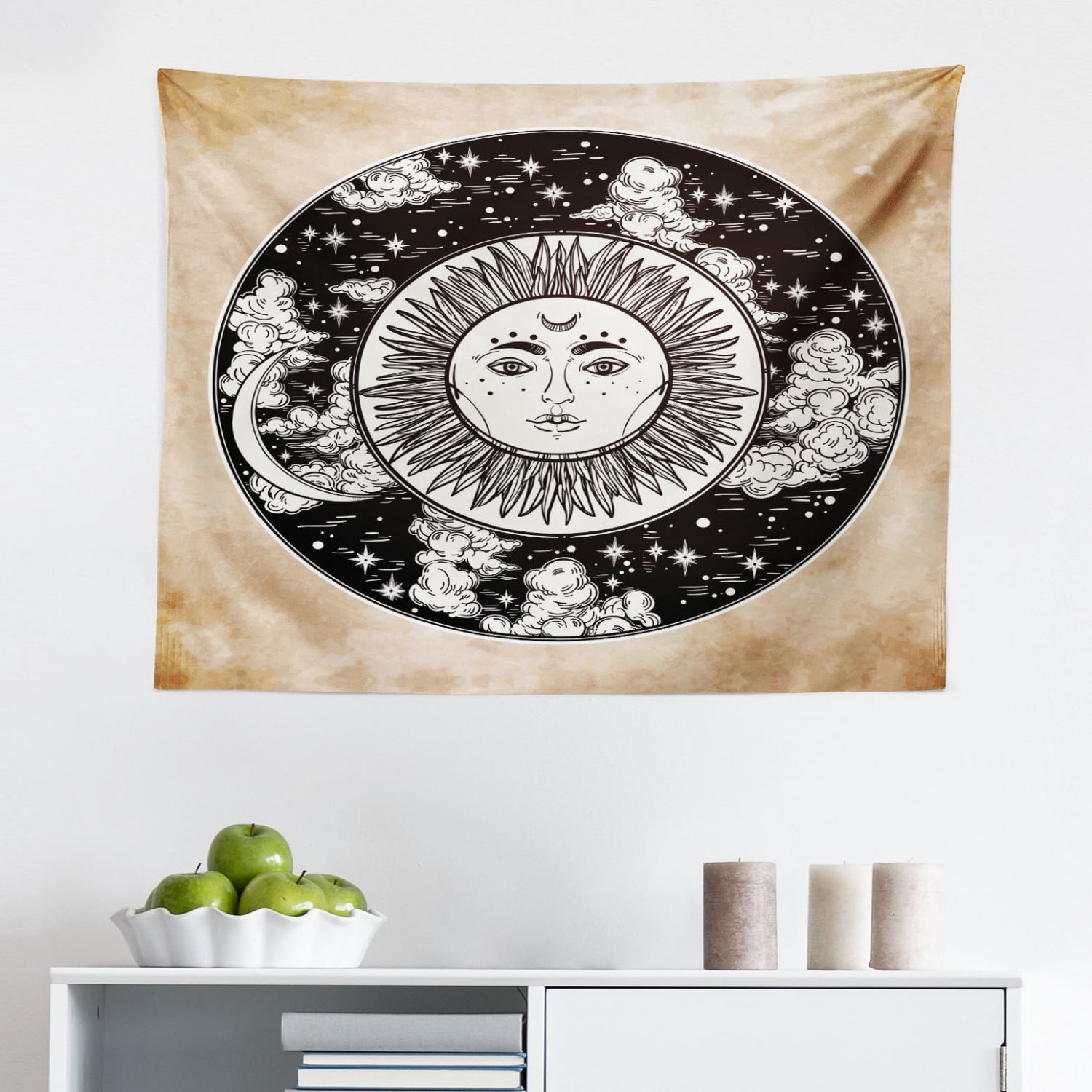 Occult Tapestry, Lost Dog in Forest Theme Over Trees Adventure Spooky ...