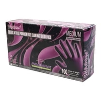 Adenna Shadow 6 mil Nitrile Powder Free Exam Gloves (Black, Medium) Box ...