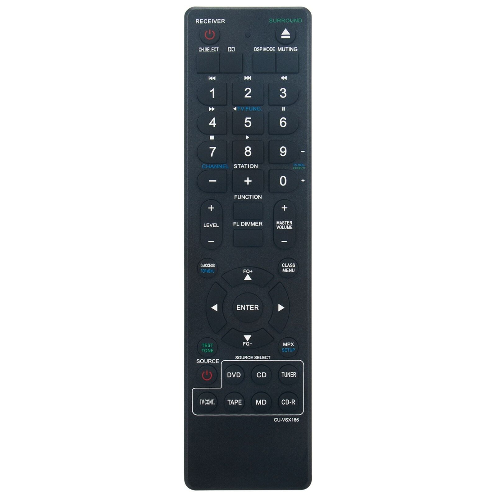 New CU-VSX166 Replaced Remote Control Fit for Pioneer AV Receiver VSXD209 VSX-D209 VSX-D209-G ...