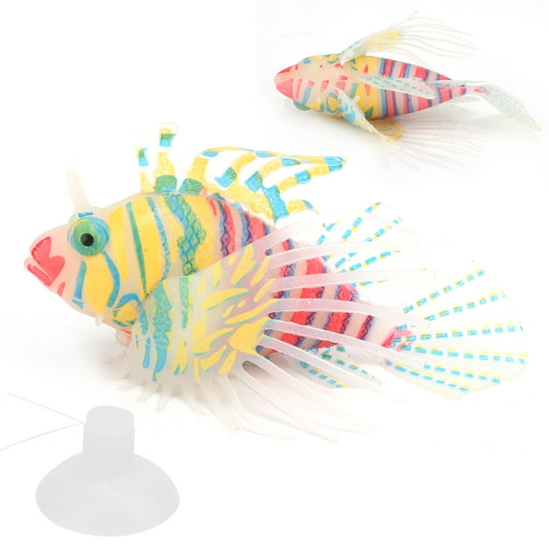 Aquarium Simulated Fish, Lifelike Silicone Fake Glowing Fish Ornament ...