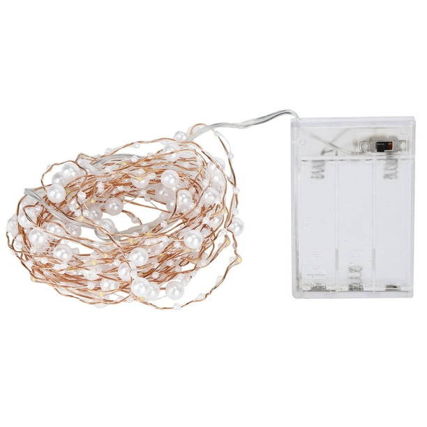 Simulated Pearl Light String,LED Artificial Pearl Glarand Decorative ...
