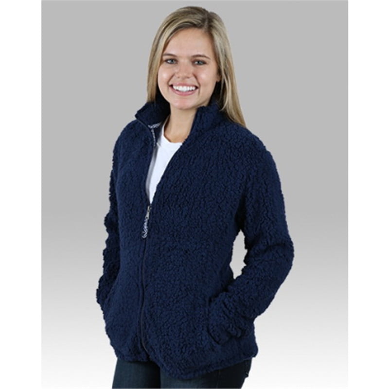 Boxercraft Q12NAV Ladies Full Zip Sherpa Jacket,Navy,3X - Walmart.com