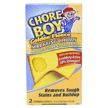 Chore Boy Golden Fleece Scrubbing Cloths 2-Units per Pack 12-Pack Total ...