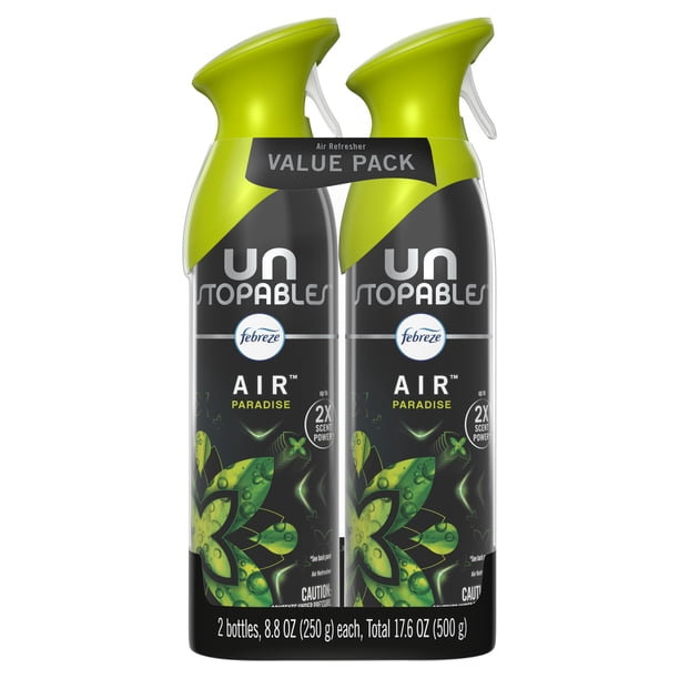 Febreze Unstopables Air Effects Air Freshener Paradise, 8.8 oz, 2 ct ...