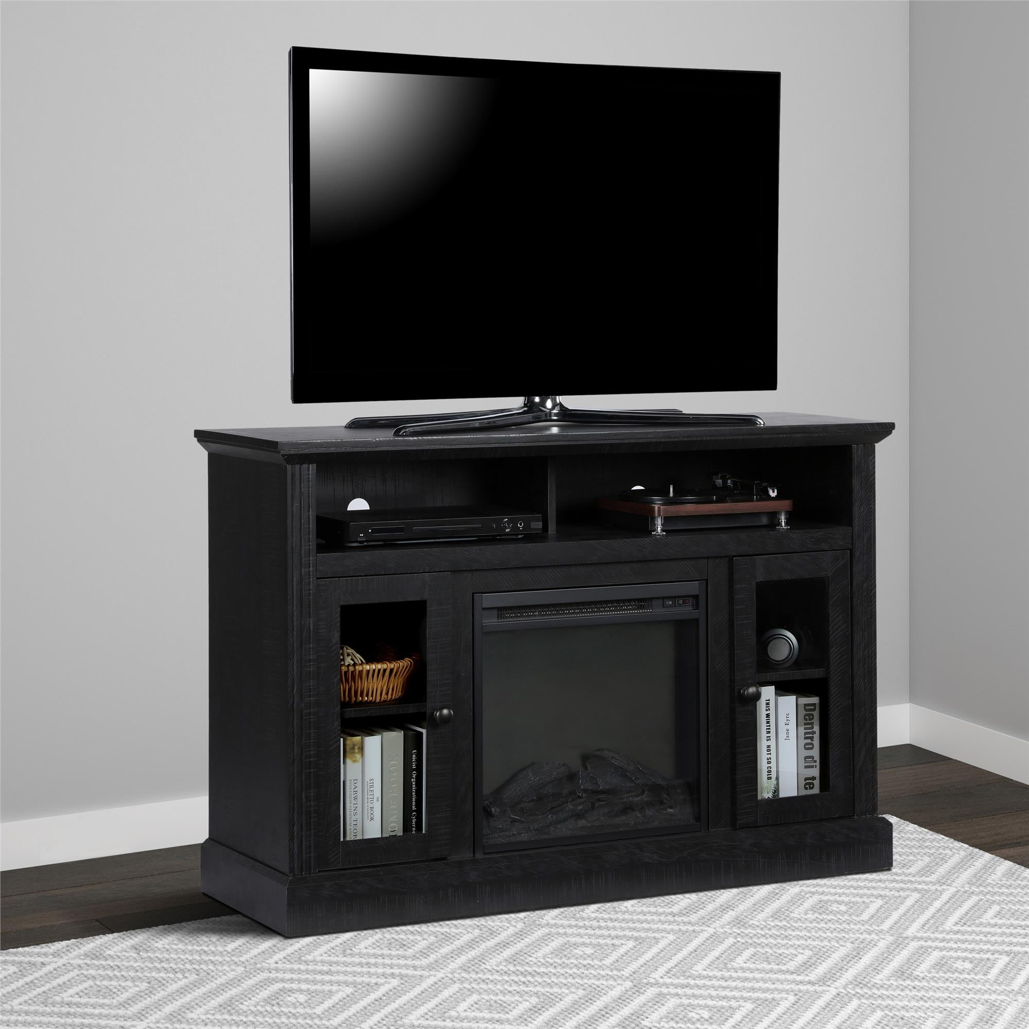 Ameriwood Home Chicago Electric Fireplace TV Console for Flat Screen TVs up to 50