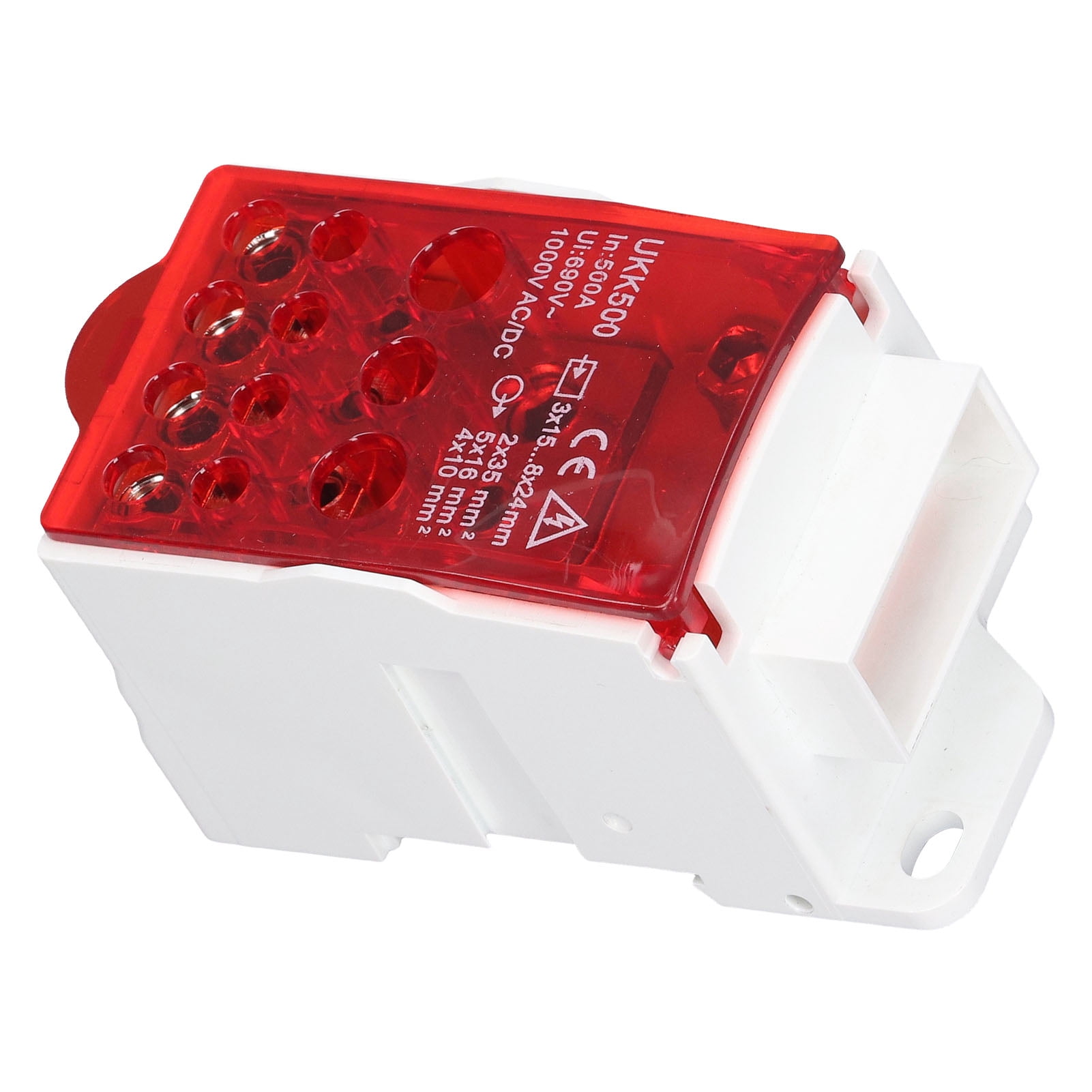 DIN Terminal Block Junction Box 690V 500A Fireproof Brass Connectors ...