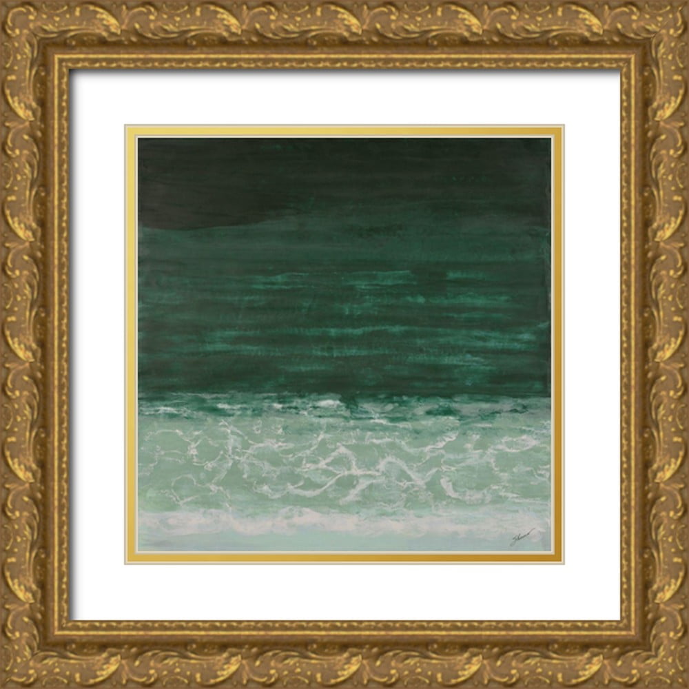 Shanti, Shima 20x20 Gold Ornate Wood Framed with Double Matting Museum ...