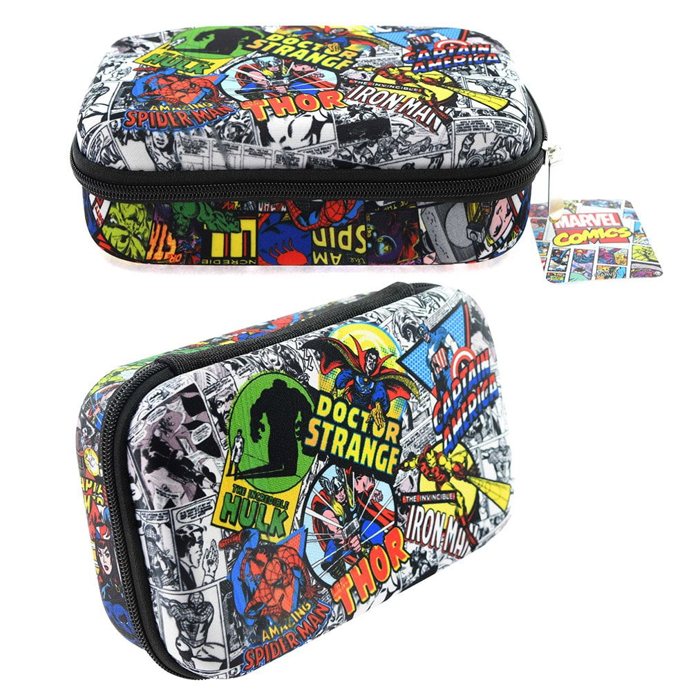 Marvel Comics Molded pencil case & Avengers 12pk Pencil in Poly Bag ...