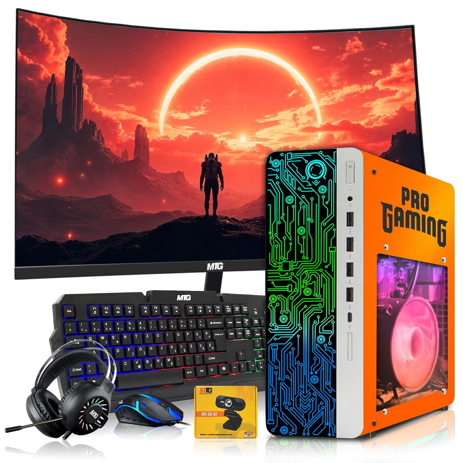 Restored HP Gaming PC Desktop Computer Phoenix AMD A10-9700, GT 1030 ...