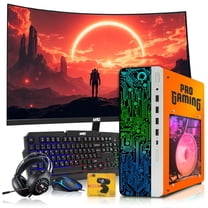 Restored HP Full Dark Gaming PC Desktop Computer 5911 AMD A10-9700, RX ...