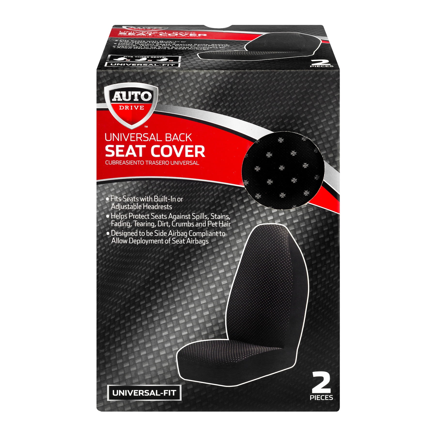 Auto Drive Universal Back Seat Cover Black/El Paso - 2 CT2.0 CT ...