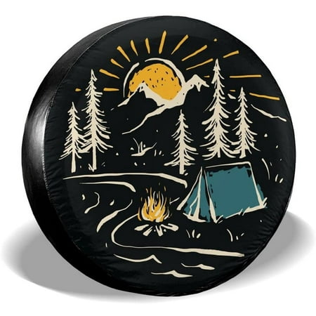 Camping Mountain Adventure Spare Tire Cover Wheel Protectors Tyre ...