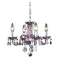 Elegant Lighting Rococo 15" 4 Light Royal Crystal Chandelier in Golden ...
