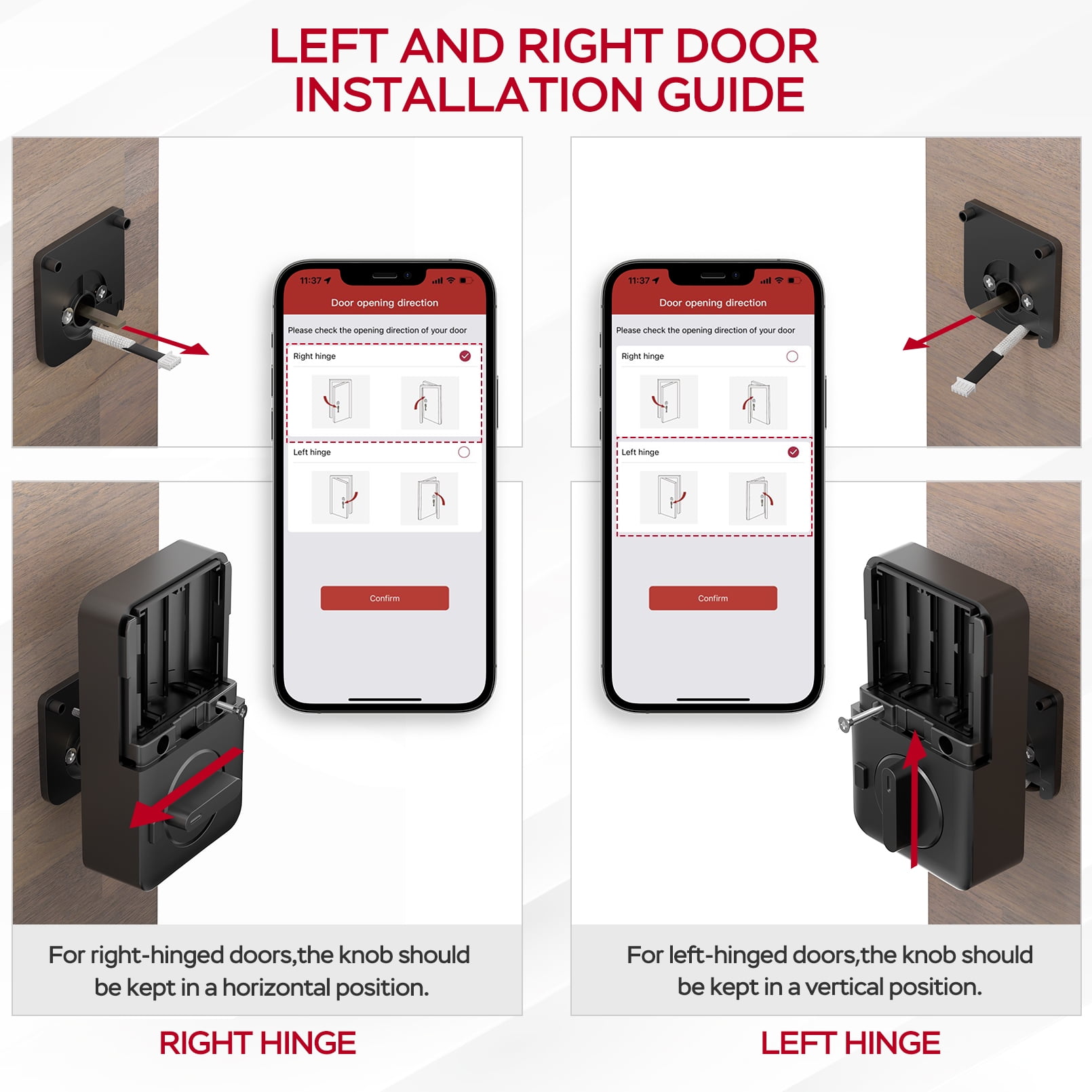 Buy Smart Door Lock, Geek Smart L-F501 Keyless Entry Deadbolt Door ...