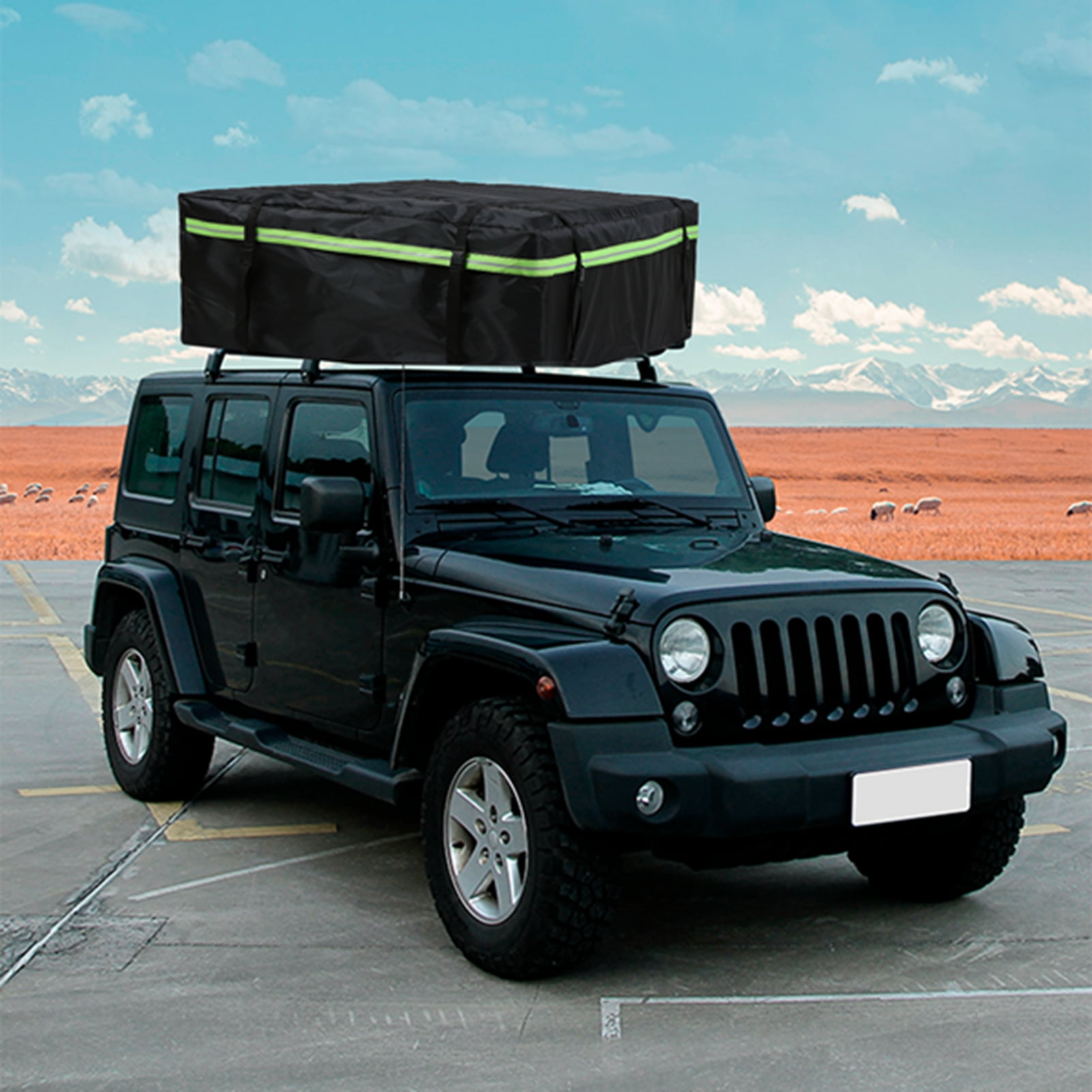 Click here for Domqga Car Roof Bag 425l/486l  Rooftop Top Cargo C... prices