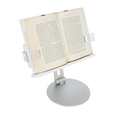 VIVO Adjustable Bamboo Book Stand, Light Wood / White, Laptop ...