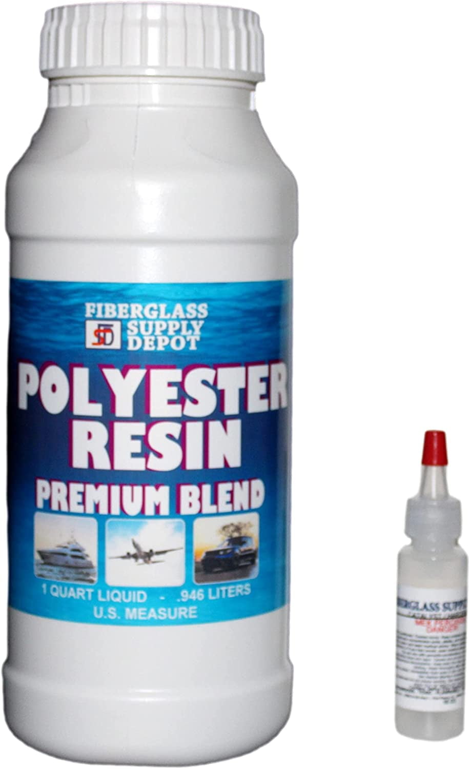 Polyester Resin High Strength, Quart with 15cc Hardener (MEKP ...