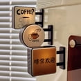 2Pcs Coffee Lamp Refrigerator Cute Cat Night Light Latte Art For Home ...