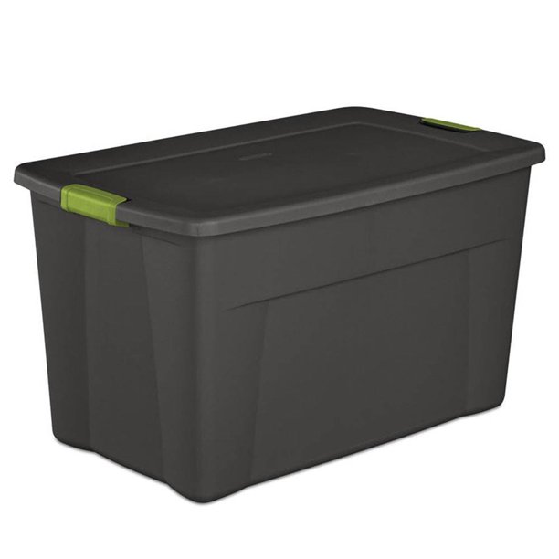 Sterilite 35 Gallon Storage Tote Box with Latching Container Lid, (16 ...