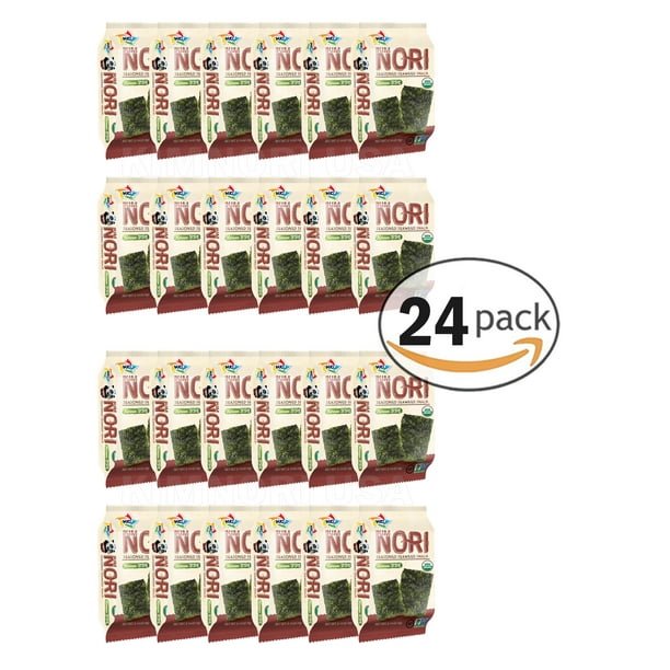 Organic Kimnori Seasoned Roasted Seaweed Snacks - 4g X 24 Pack Net 1.69 ...