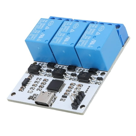 USB Relay Module, 3 Channel Long Working Life USB To Serial Relay ...