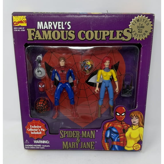 Marvel's Famous Couples Spider-Man & Mary Jane Action Figure 2-Pack ...