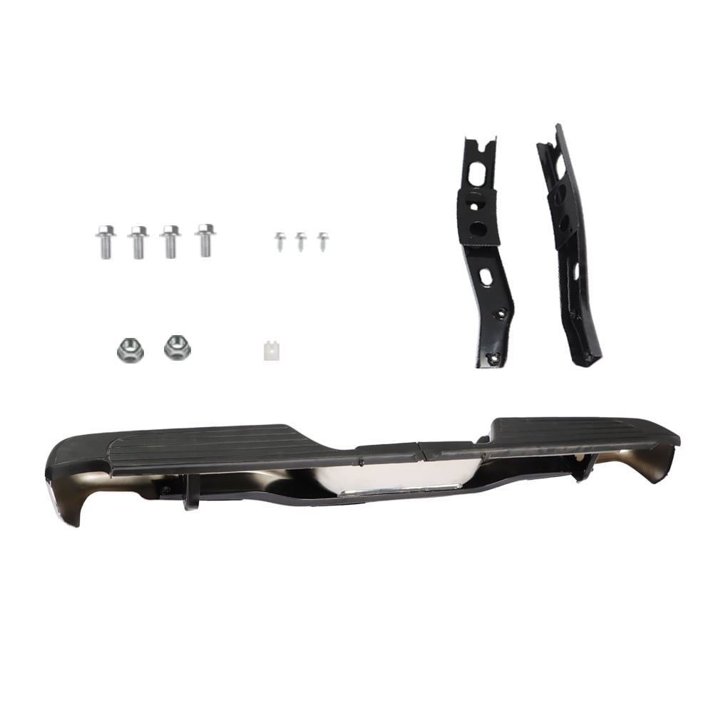 Rear Chrome Step Bumper with Face Bar Assembly Replacement for Toyota ...
