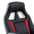 Benzara BM131850 Argon Contemporary Racing Car Office Chair, Black ...